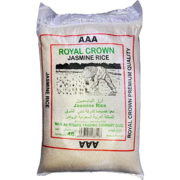 ROYAL CROWN JASMINE RICE 40 KG – PINAS Supermarket